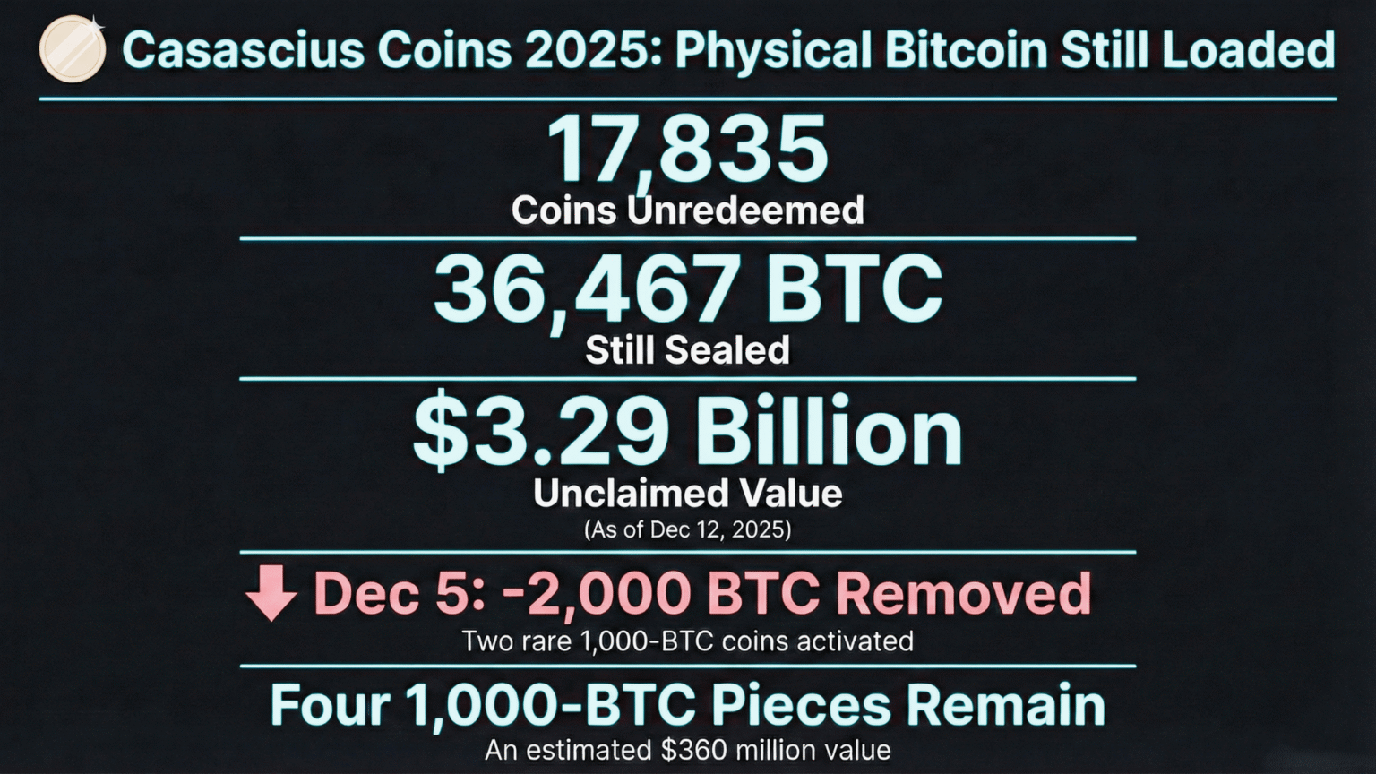 Casascius Coins 2025: $180M Bitcoin Suddenly Moves - The Shib Magazine